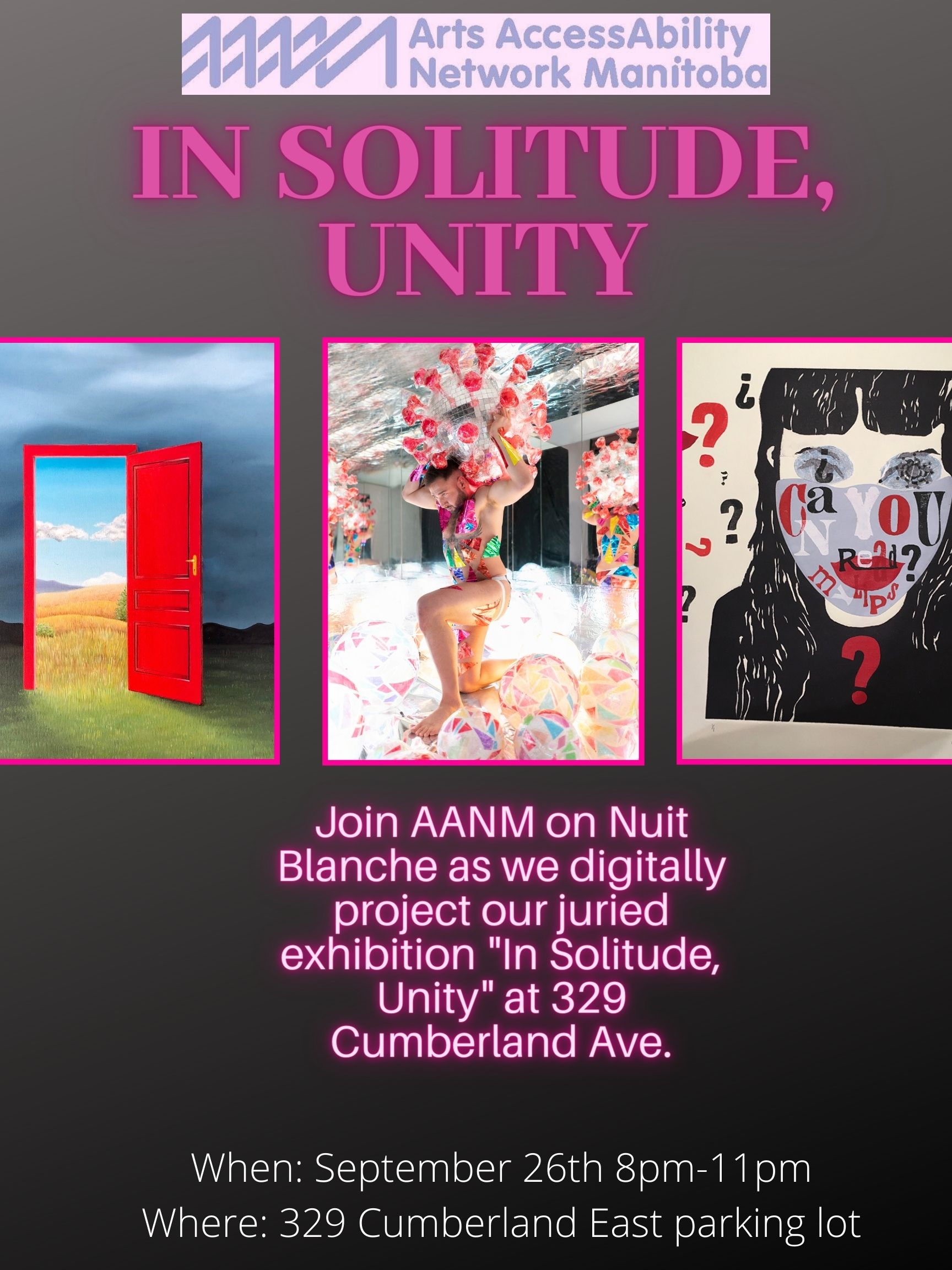 In Solitude, Unity - Arts AccessAbility Network Manitoba