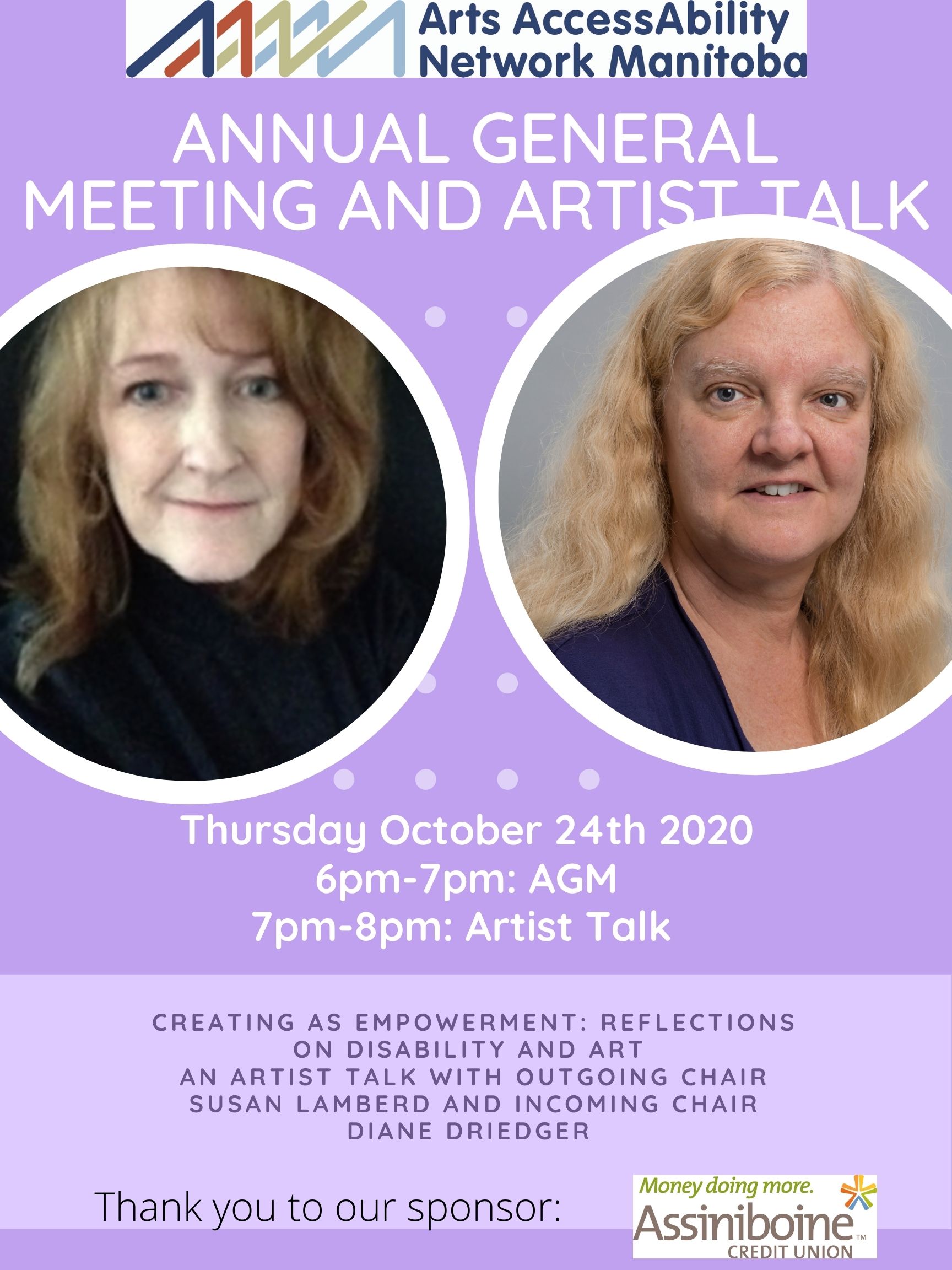 AANM AGM and Featured Speaker - Arts AccessAbility Network Manitoba